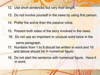 NEWSWRITING - CAMPUS JOURNALISM 101 FOR LEARNERS | PPTX