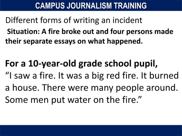 NEWSWRITING - CAMPUS JOURNALISM 101 FOR LEARNERS | PPTX