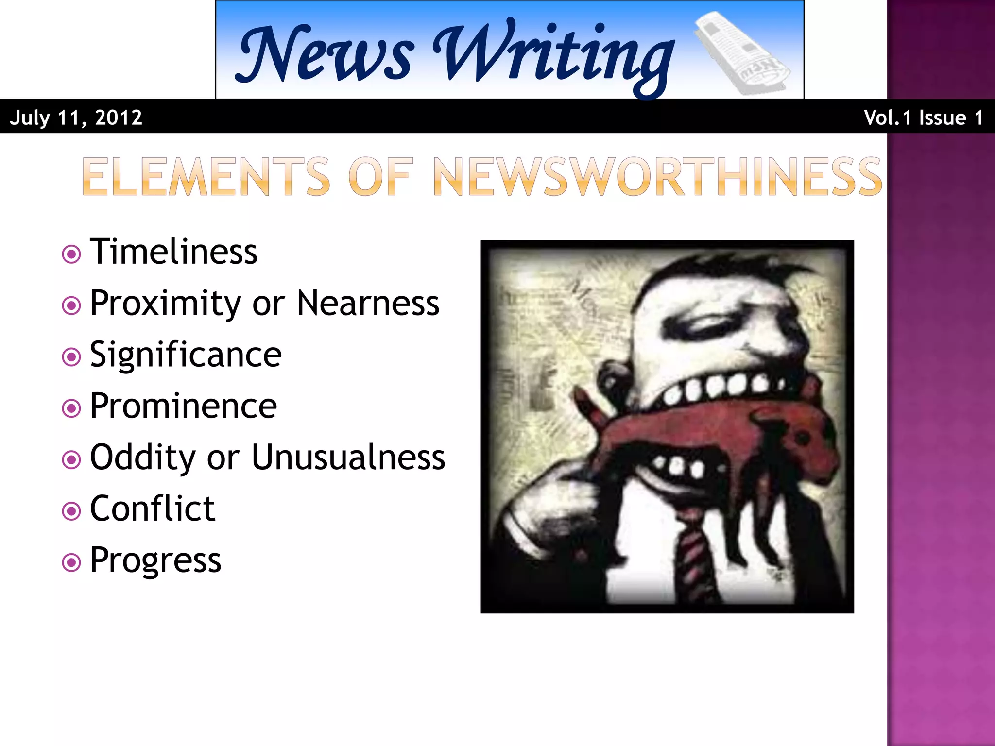 News writing bcis campus journalism training-workshop 2012 | PPSX