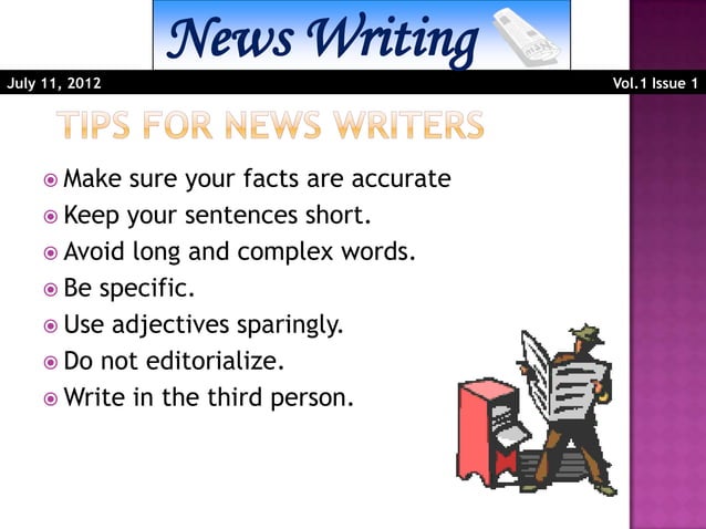 News writing bcis campus journalism training-workshop 2012 | PPSX ...