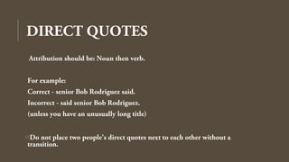 News writing 101 | PPT