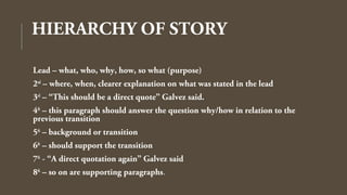 News writing 101 | PPT