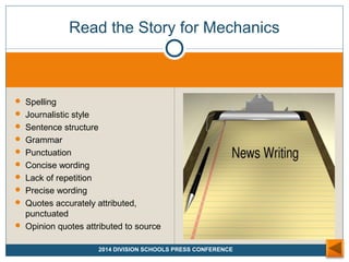 News Writing Basics | PPT