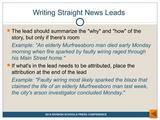 News Writing Basics | PPT