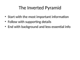 News_Writing_Basics. powerpoint presentation | PPTX