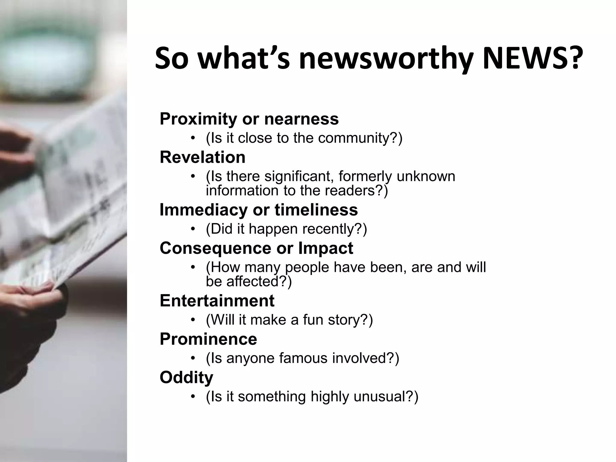 Campus Journalism 101: News Writing | PPTX