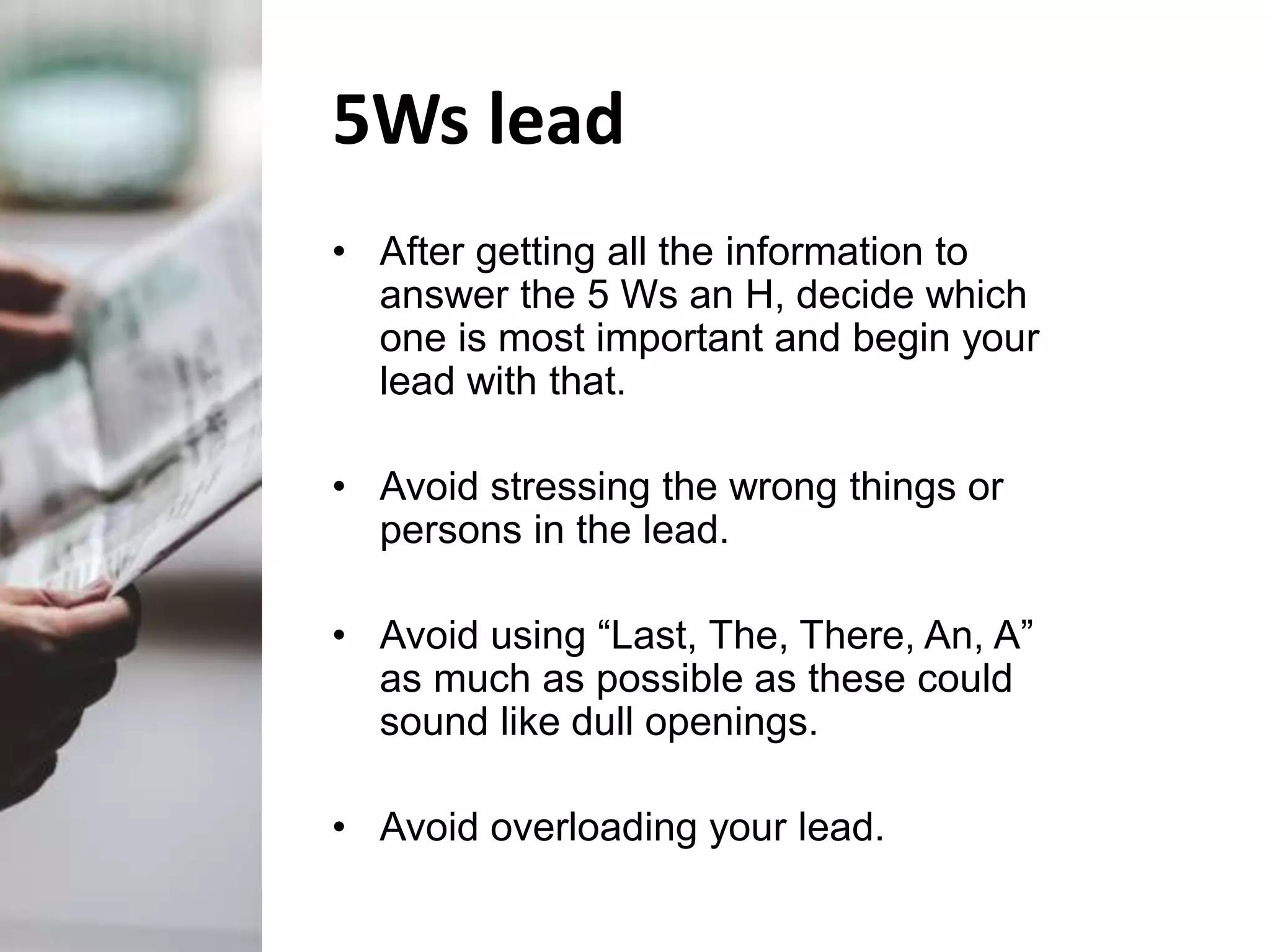 Campus Journalism 101: News Writing | PPTX