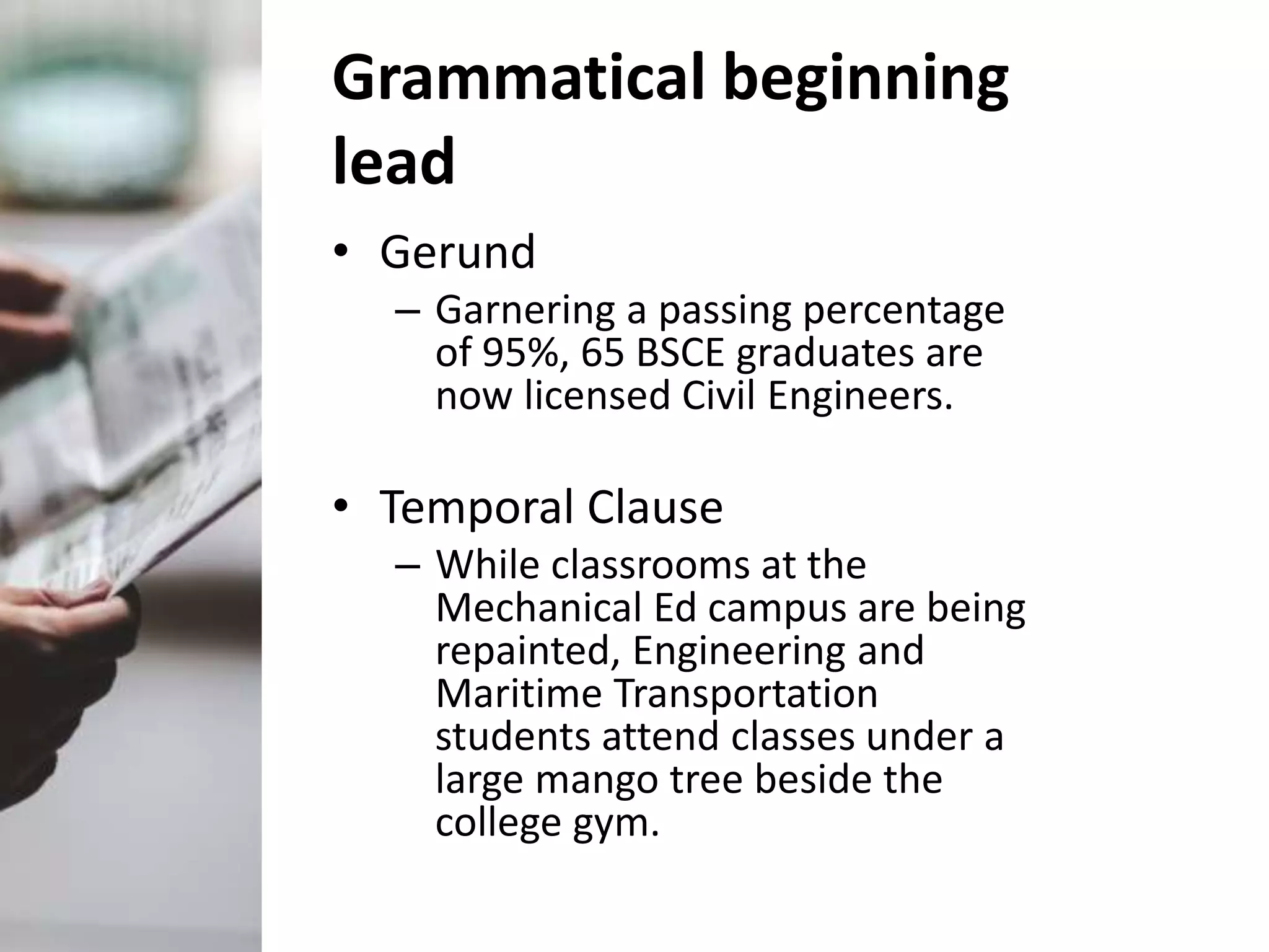 Campus Journalism 101: News Writing | PPTX