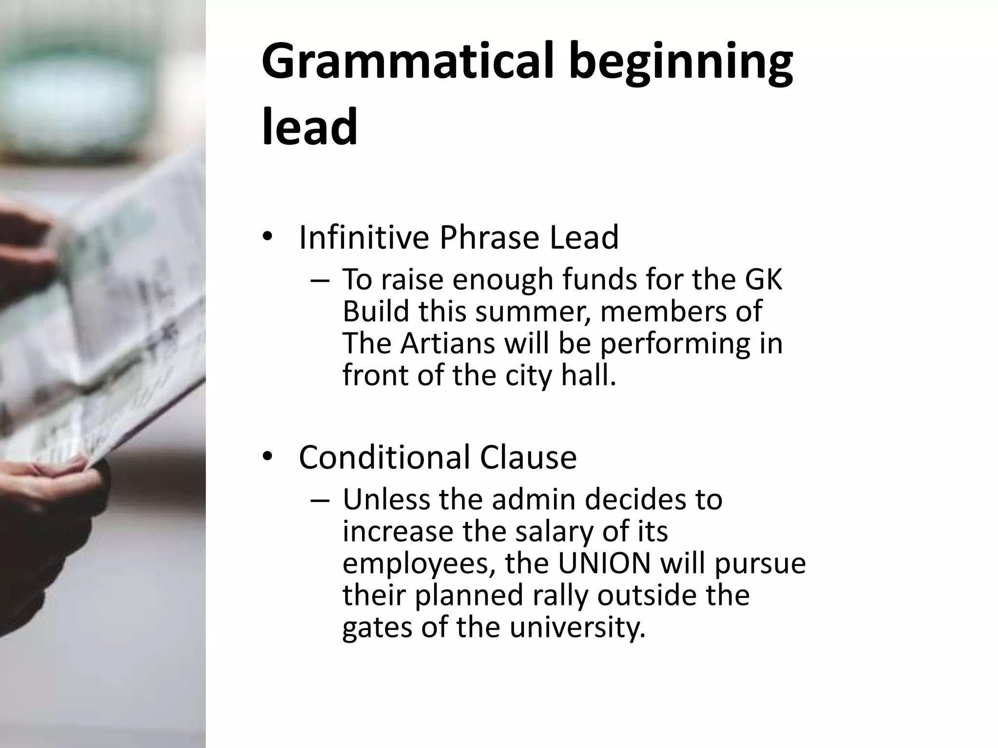 Campus Journalism 101: News Writing | PPTX