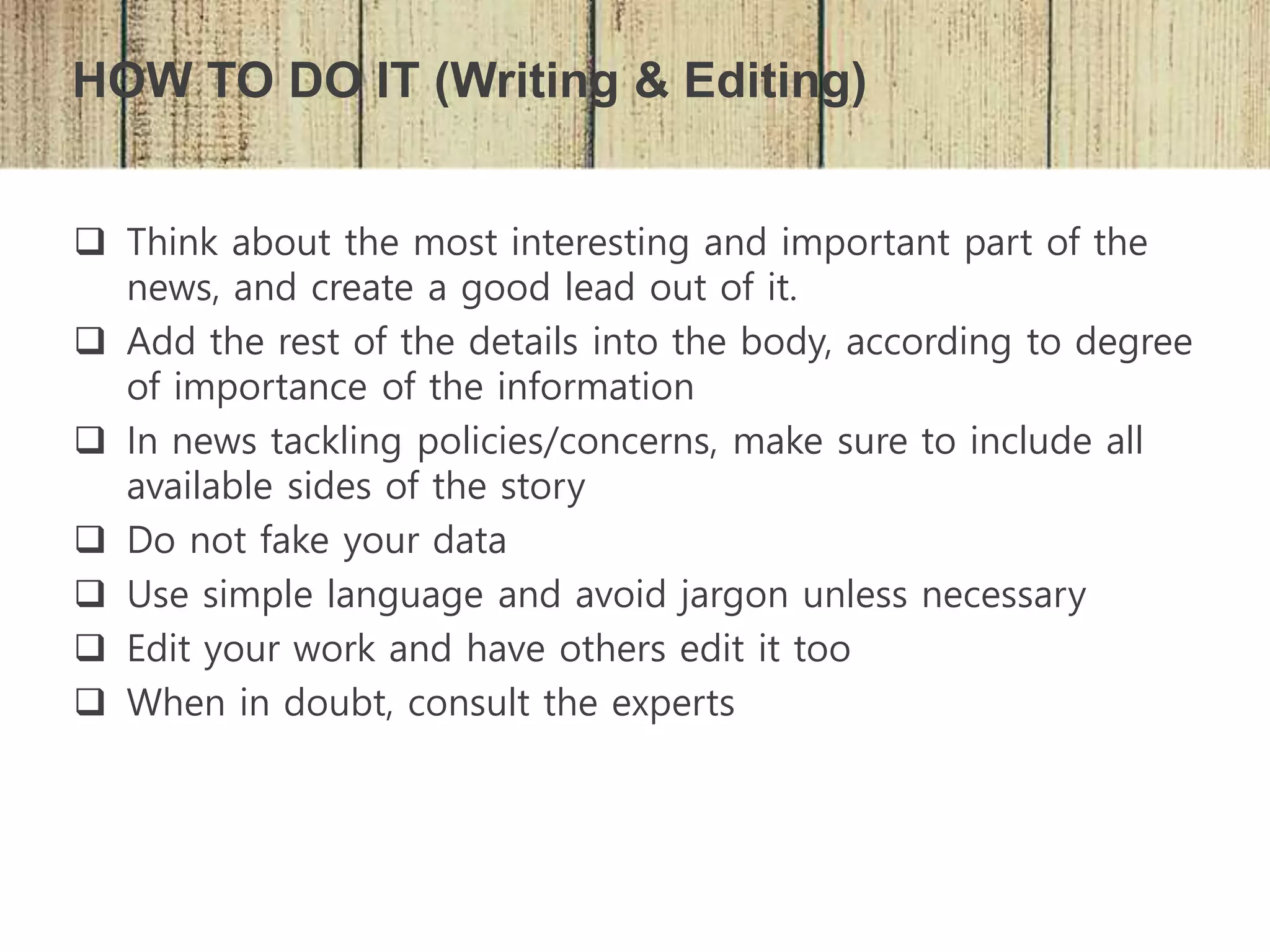 Campus Journalism 101: News Writing | PPTX