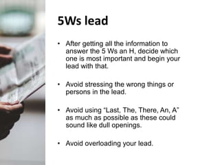 Campus Journalism 101: News Writing | PPTX