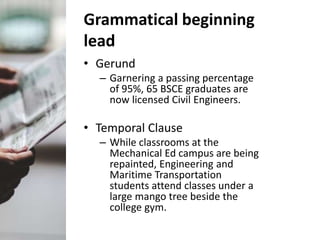Campus Journalism 101: News Writing | PPTX