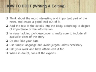 Campus Journalism 101: News Writing | PPTX