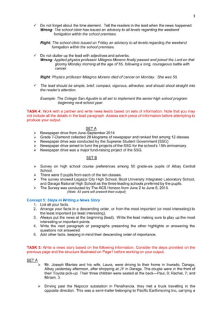 A Basic Module for News Writing | PDF