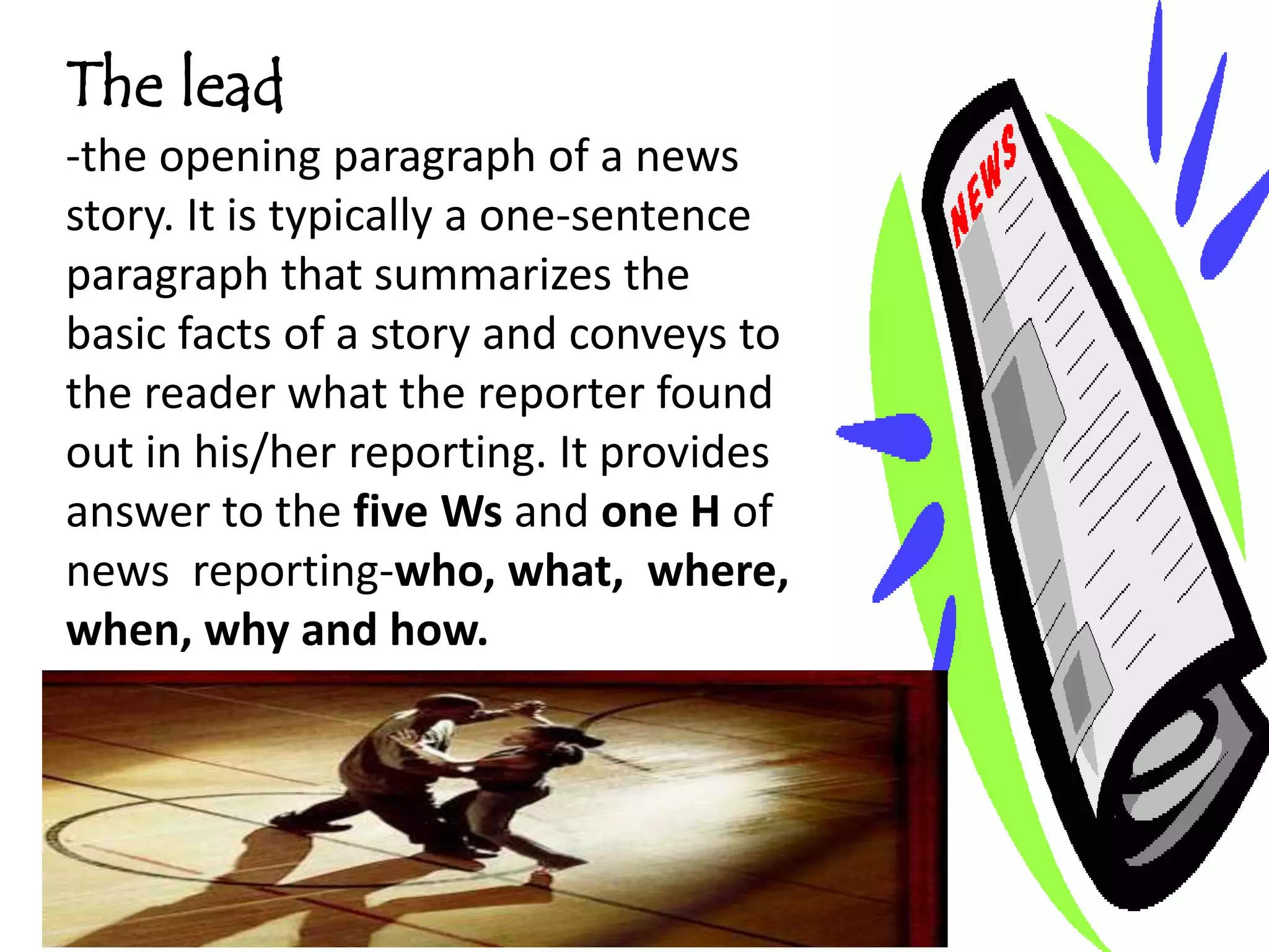 News writing presentation | PPTX