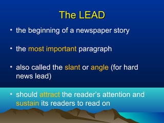 News Writing | PPT
