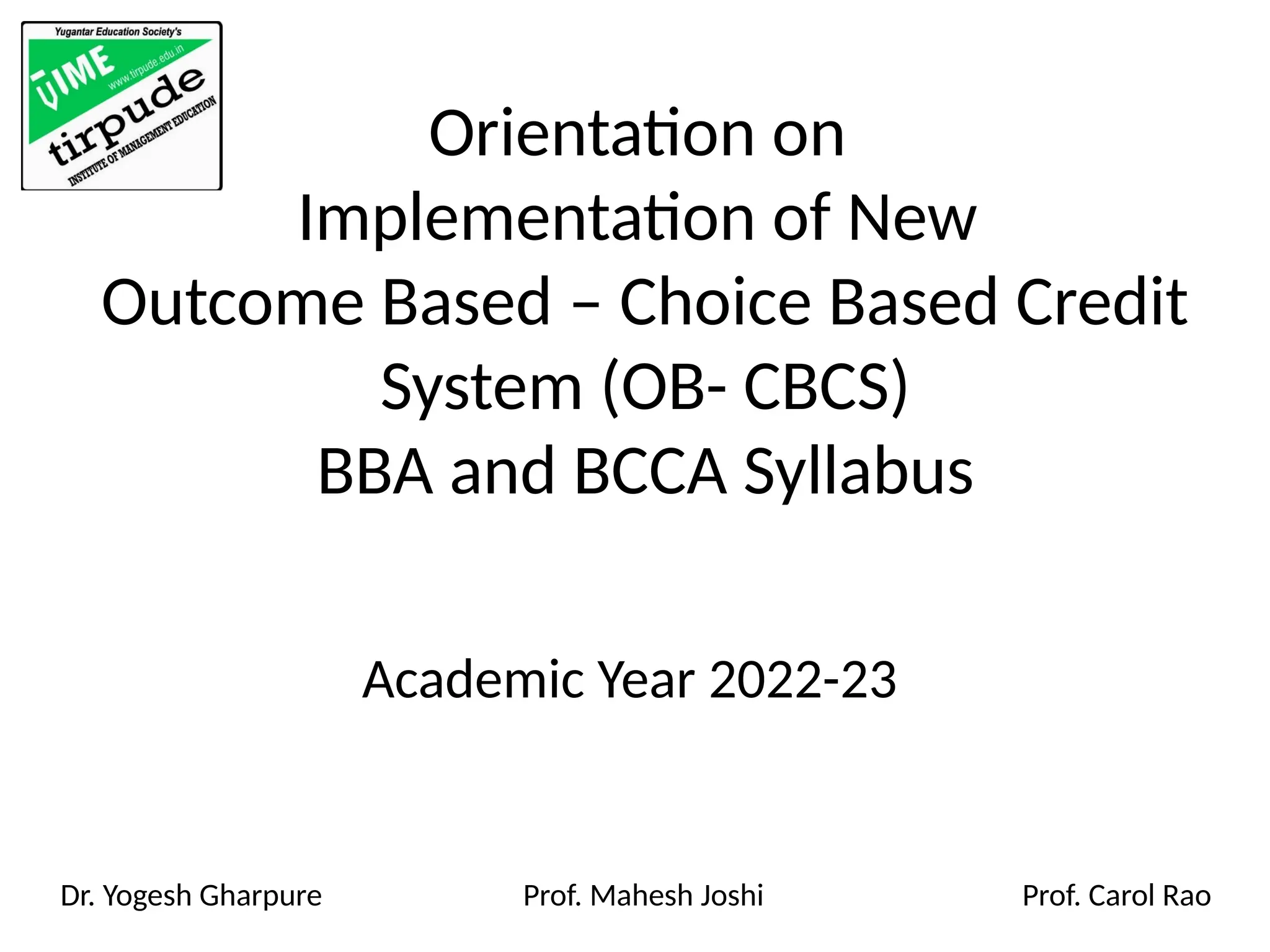 New Syllabus New Syllabus - BBA BCCA.pptx