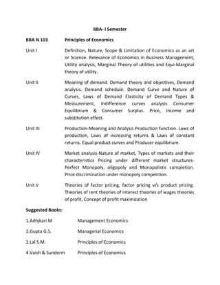New syllabus off bba | PDF