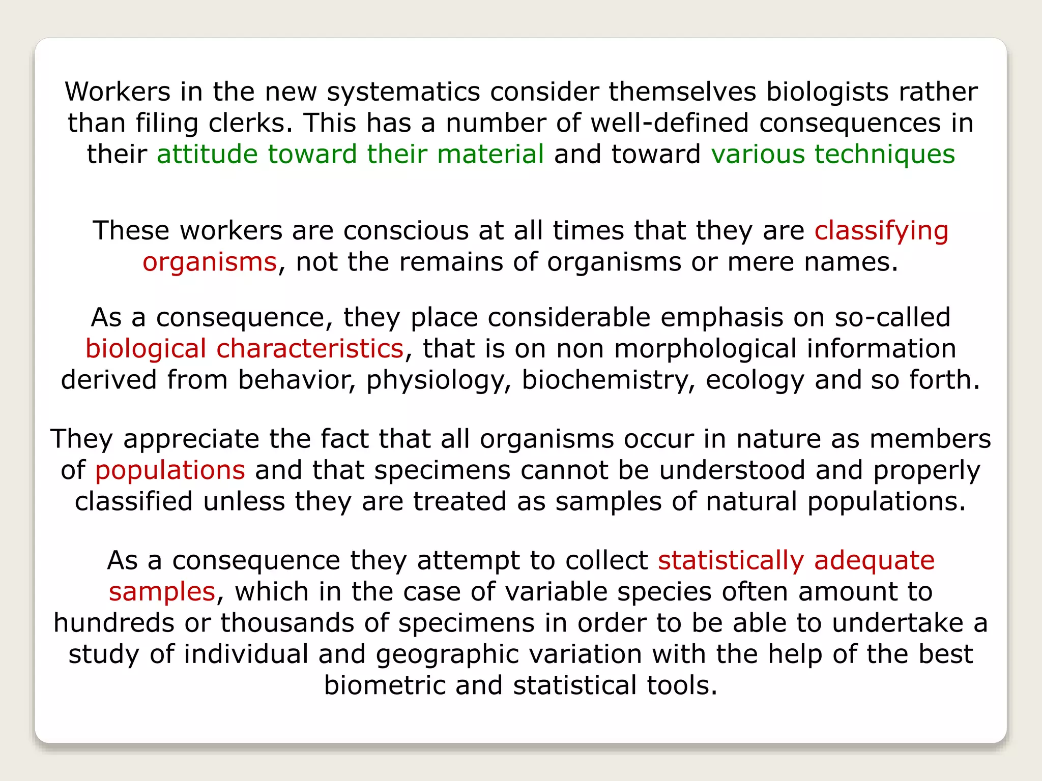 New Systematics | PPTX