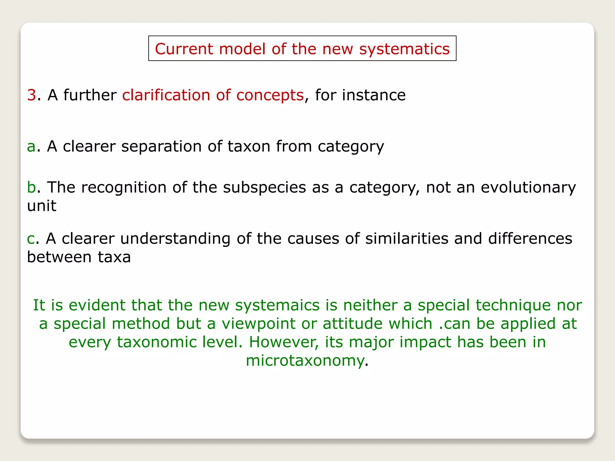 New Systematics | PPTX