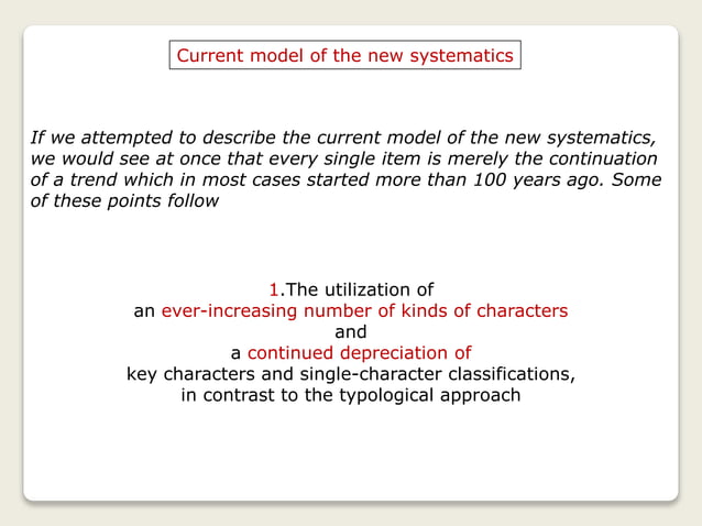 New Systematics | PPTX | Biological Sciences | Science