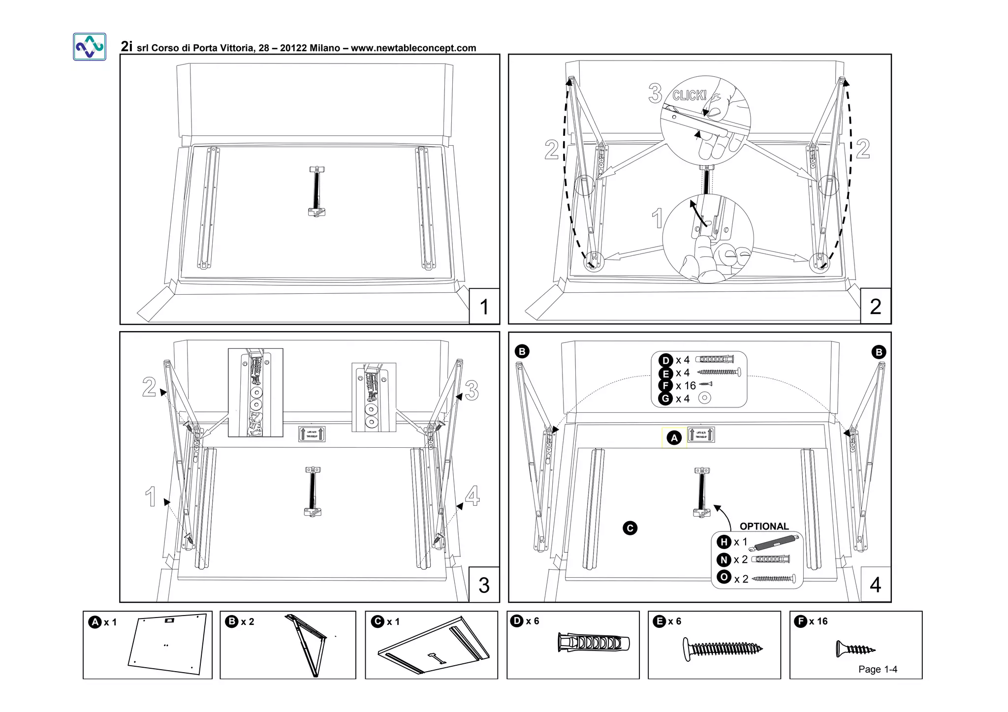 newtableconcept assembly instructions sheet | PDF