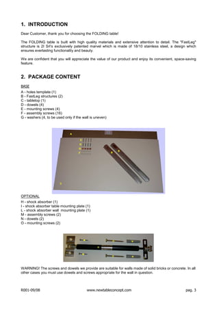 newtableconcept user manual | PDF
