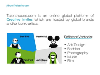 Talenthouse - UX Website Redesign | PPT
