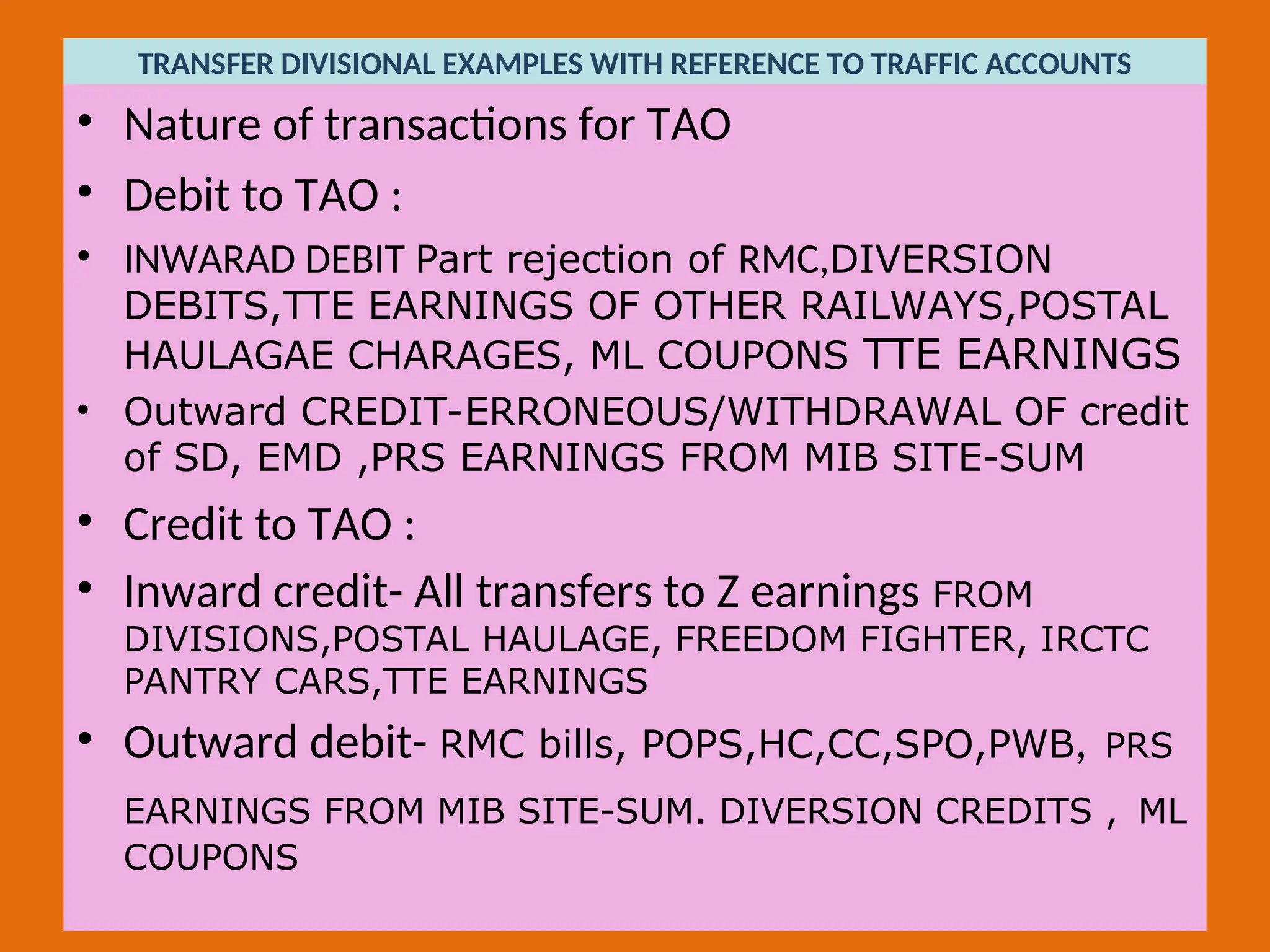 New railway traffic book with proper explaination | PPT
