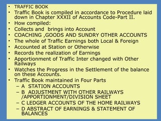 New railway traffic book with proper explaination | PPT