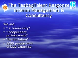 New TBA Presentation | PPT