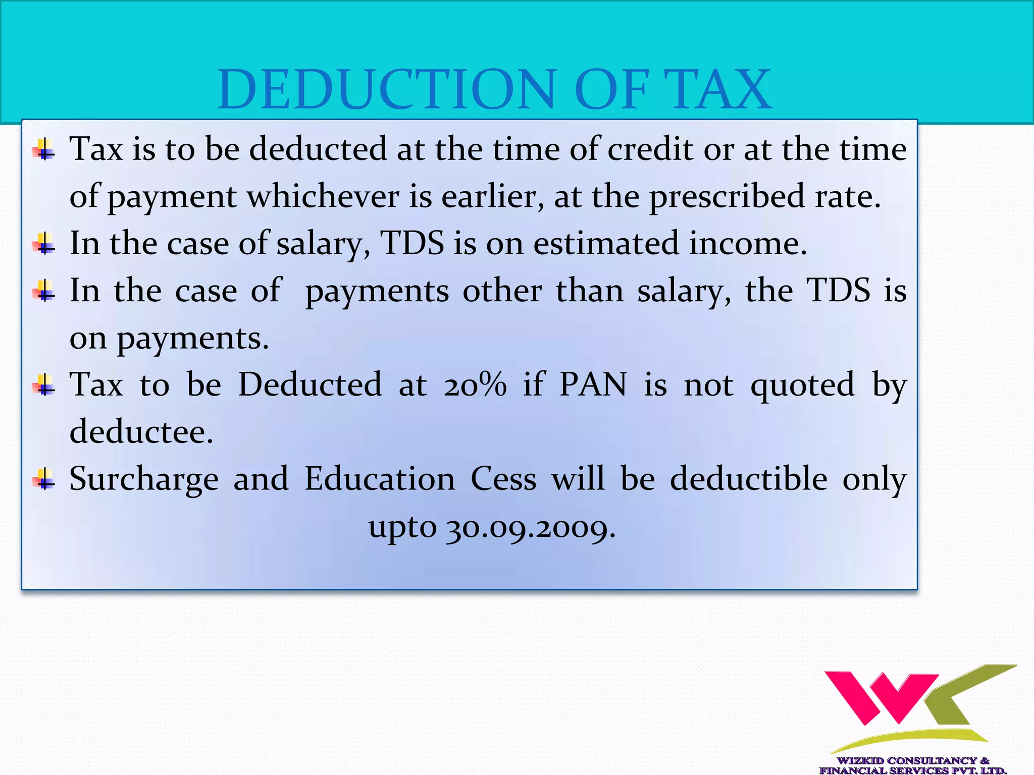 TDS | PPTX | Personal Taxes | Personal Finance