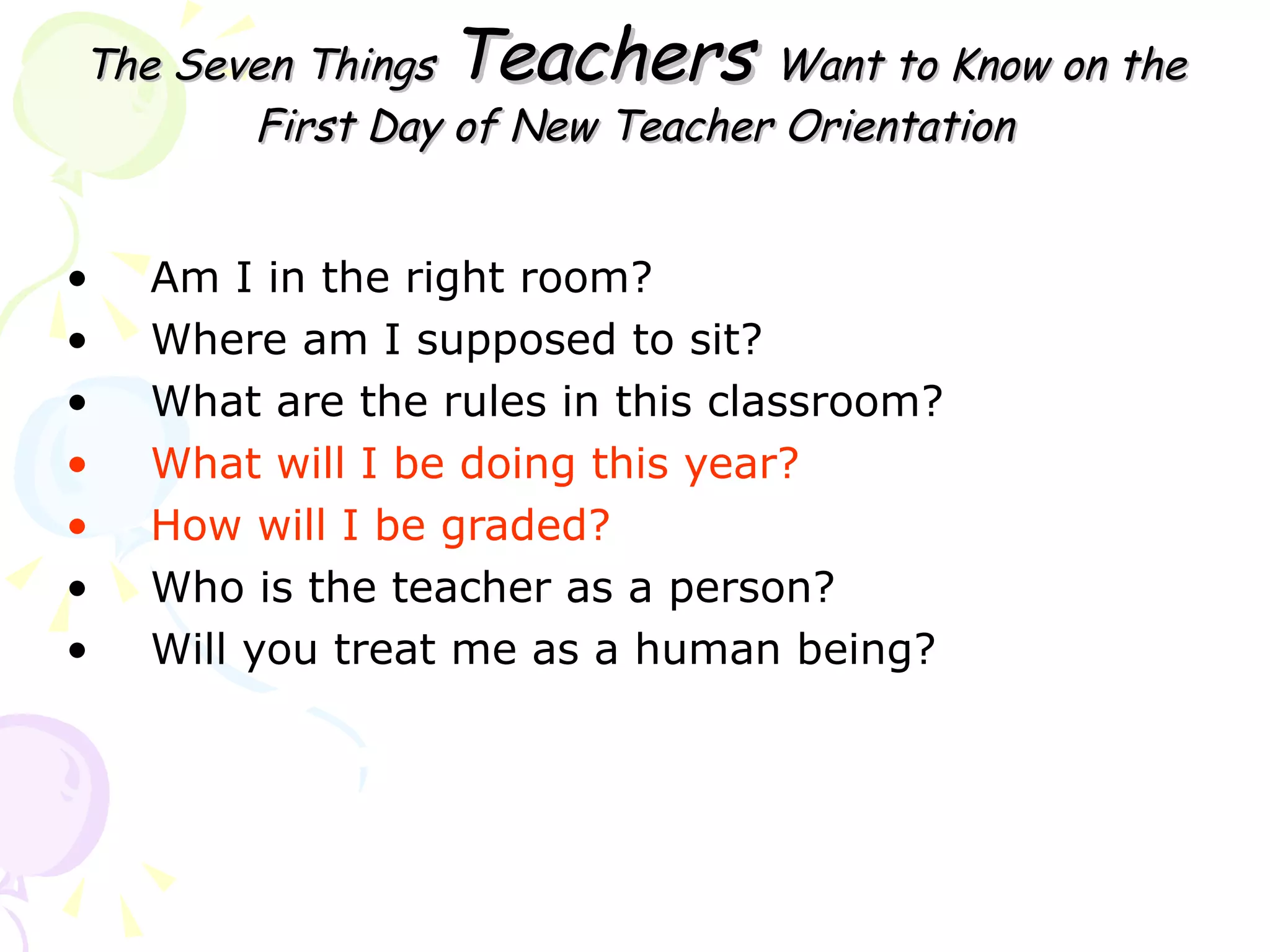 New teacher orientation ppt10 | PPT