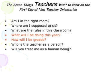 New teacher orientation ppt10 | PPT