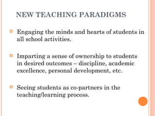 New Paradigm for Teachers | PPT