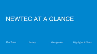 Newtec company profile | PPT