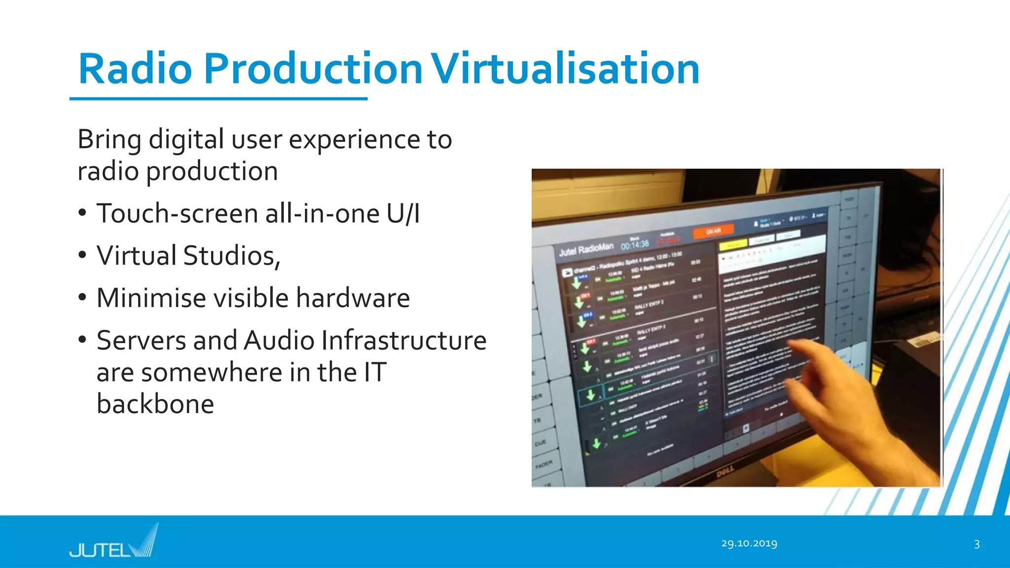 New technical architectures and deployment models for radio production ...
