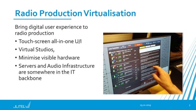 New technical architectures and deployment models for radio production ...