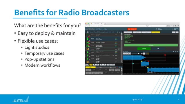 New technical architectures and deployment models for radio production ...