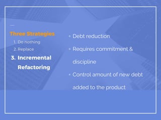 Technical debt a Business Perspective | PPTX