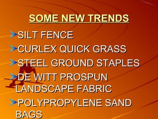 New techniques of erosion controls on hill roads[ a v shinde] | PPT