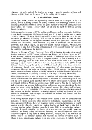 New technologies in writing instruction | DOCX | Internet | Computing