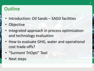 New technology evaluation for SAGD facilities in oil sands | PDF