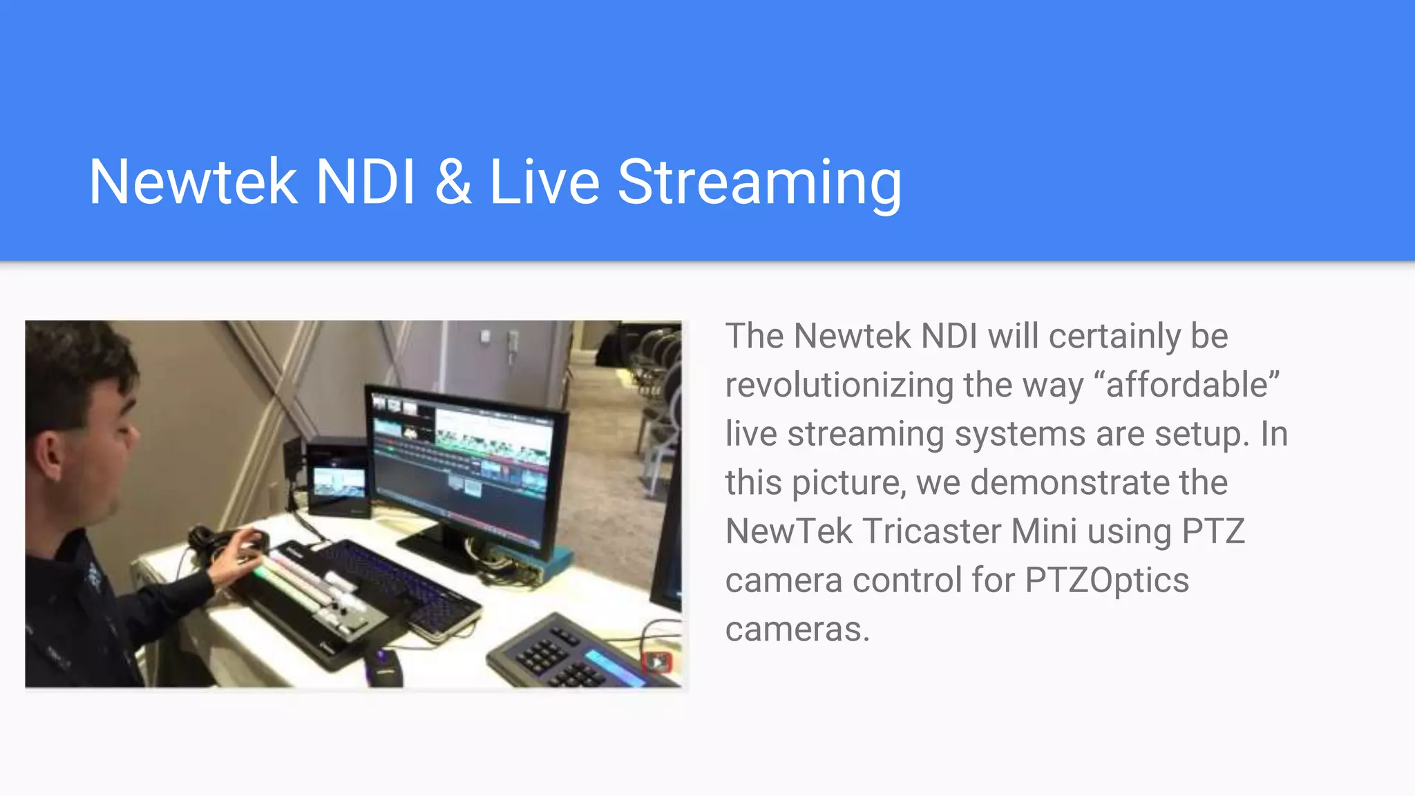 PTZOptics Newtek NDI Network Setup | PPTX
