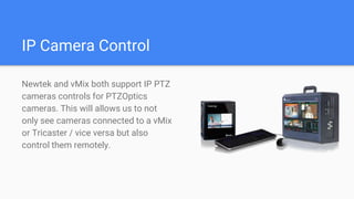 PTZOptics Newtek NDI Network Setup | PPTX