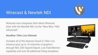PTZOptics Newtek NDI Network Setup | PPTX