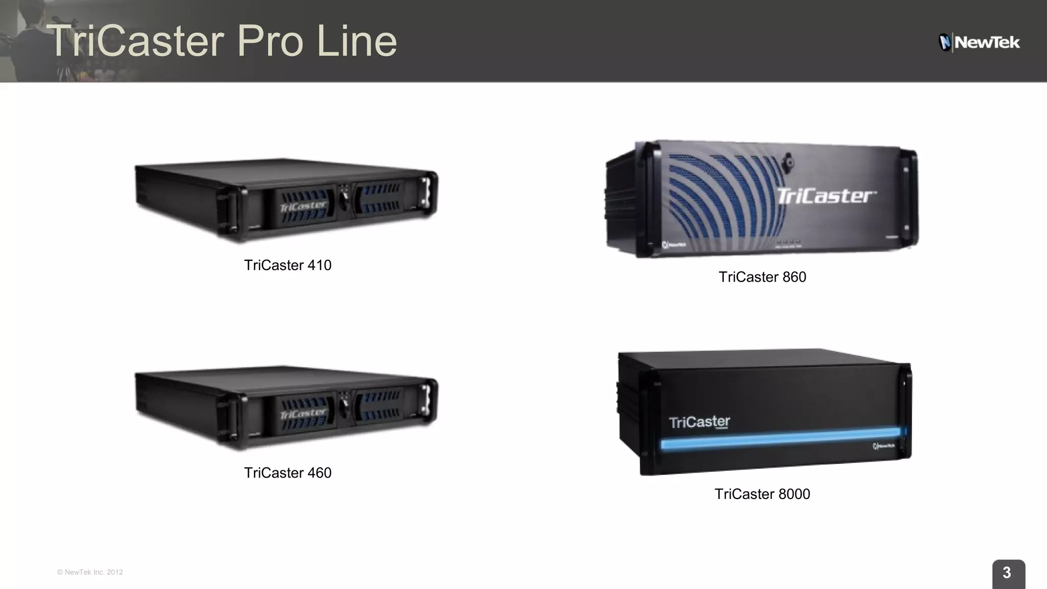 New tek tricaster Line-up by Tony | PPT