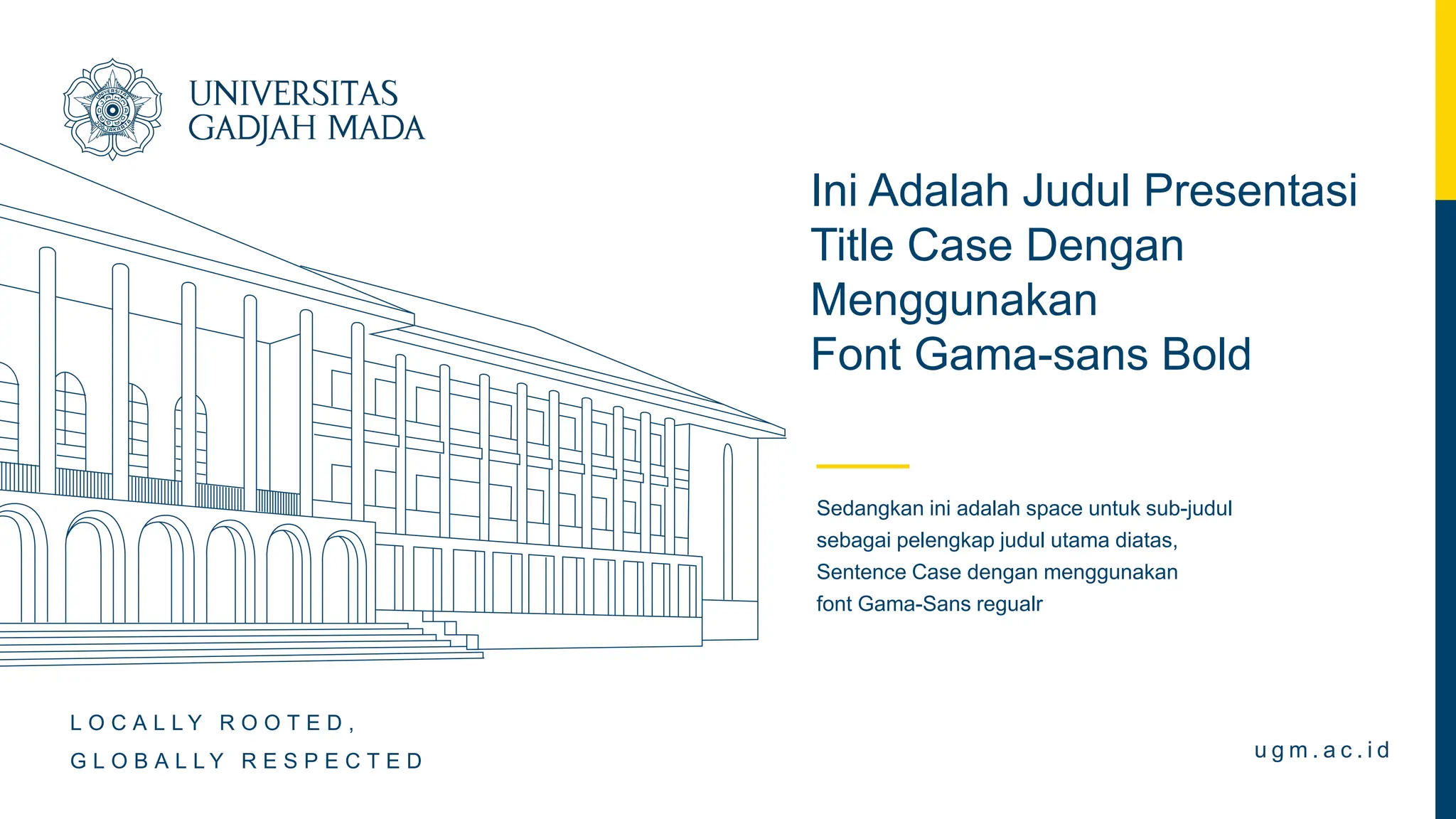(NEW) Template Presentasi UGM yang terbaru | PPTX