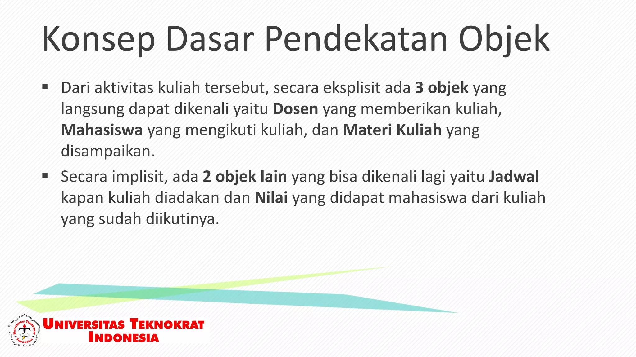 Konsep Pemrograman Berorientasi Objek dan abstraksi objek | PPT