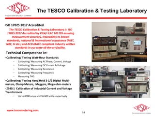 TESCO Test Equipment | PPT